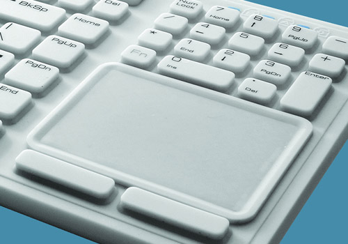 Water Resistant Quiet Touchpad Keyboard