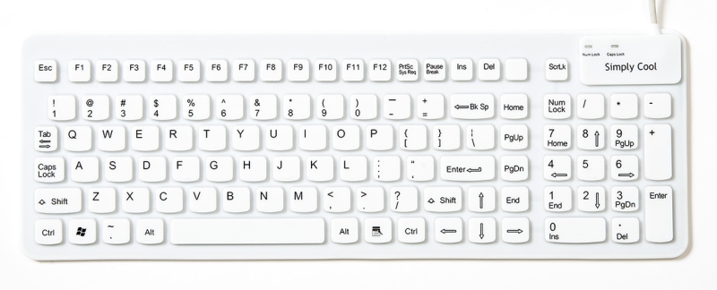 Water Resistant Contaminant Free Compact Computer Keyboard